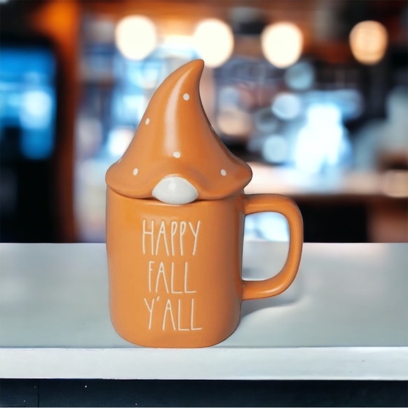 Rae Dunn | Dining | Rae Dunn Happy Fall Yall Mug With Polka Dot Gnome ...